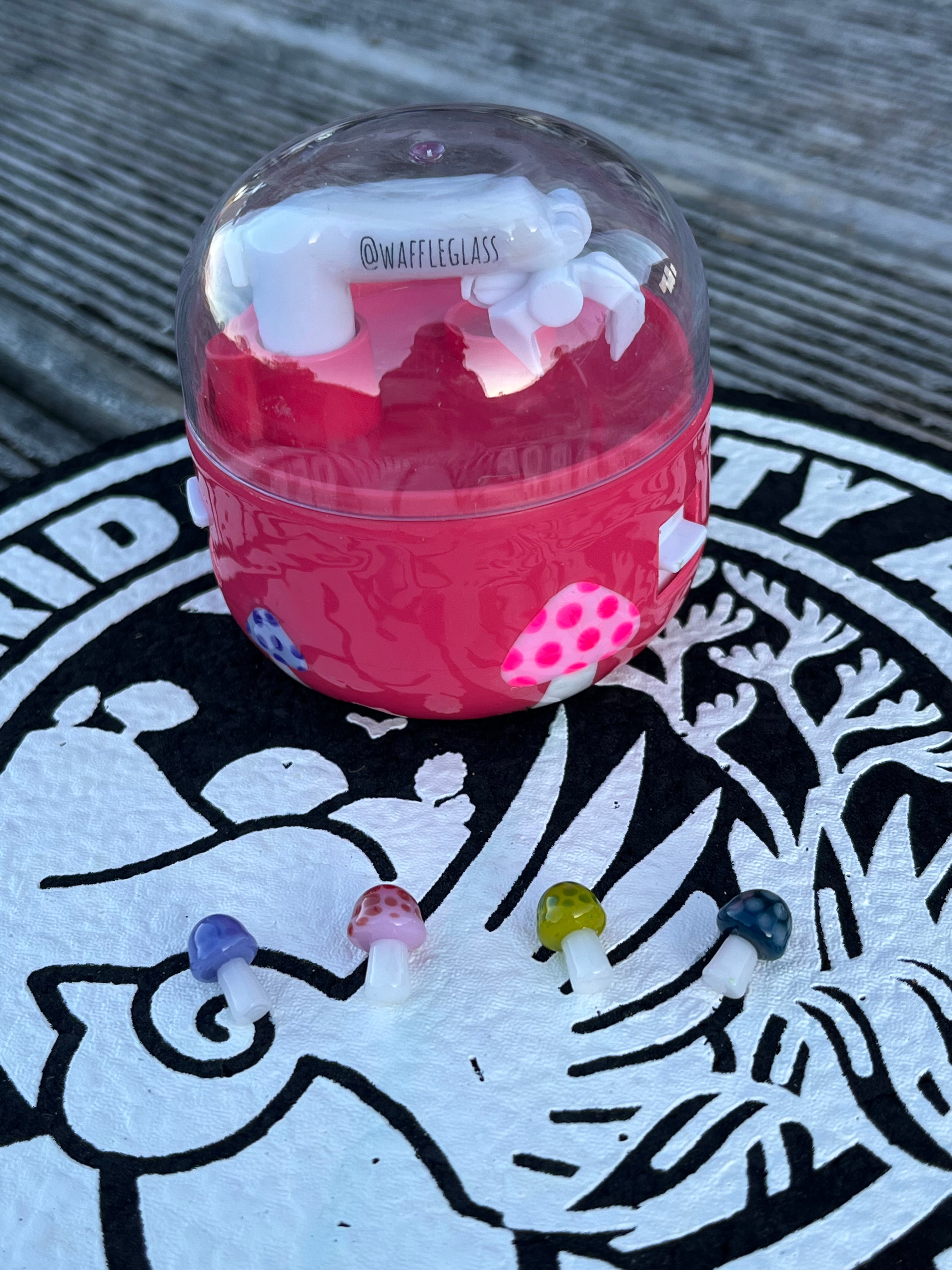 Waffle Glass Terp Pearl Claw Machine - Shroom Themed – Off Grid Society ...