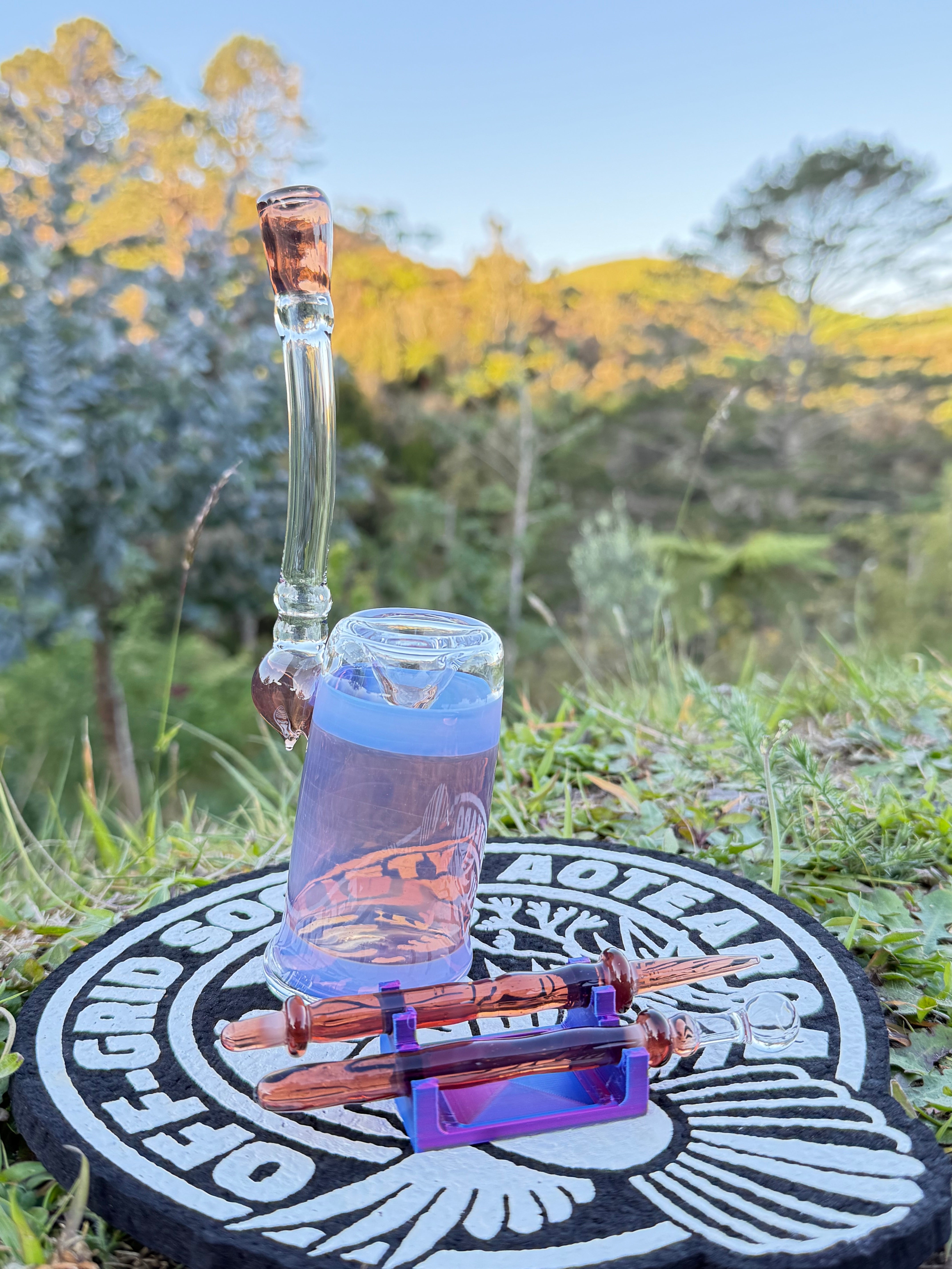 Jamie Clement Wand Rig - Pink Slyme/Chocolate Opal – Off Grid Society ...