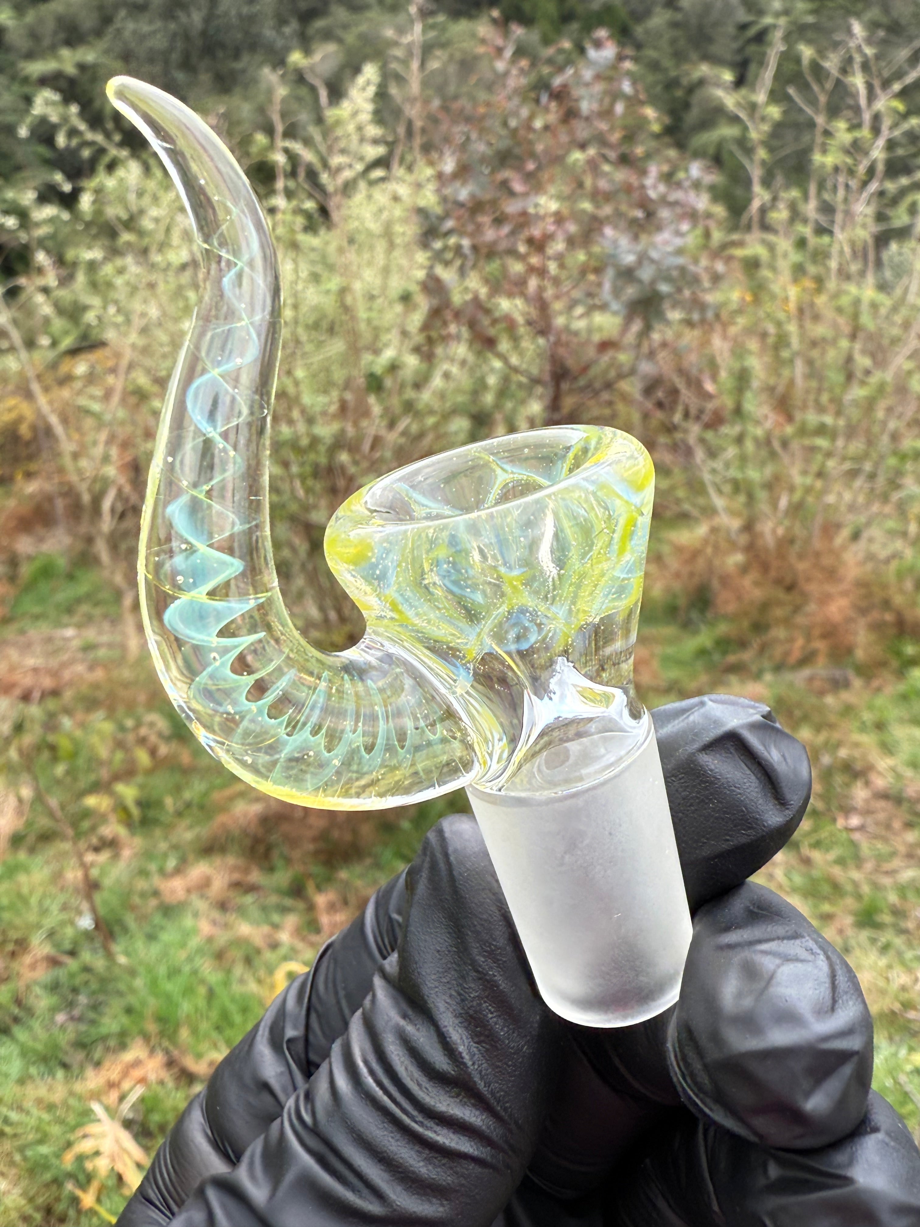 Alex Golovin Slide 18mm Up Horn - Yellow Slyme/Custom/UV – Off Grid ...