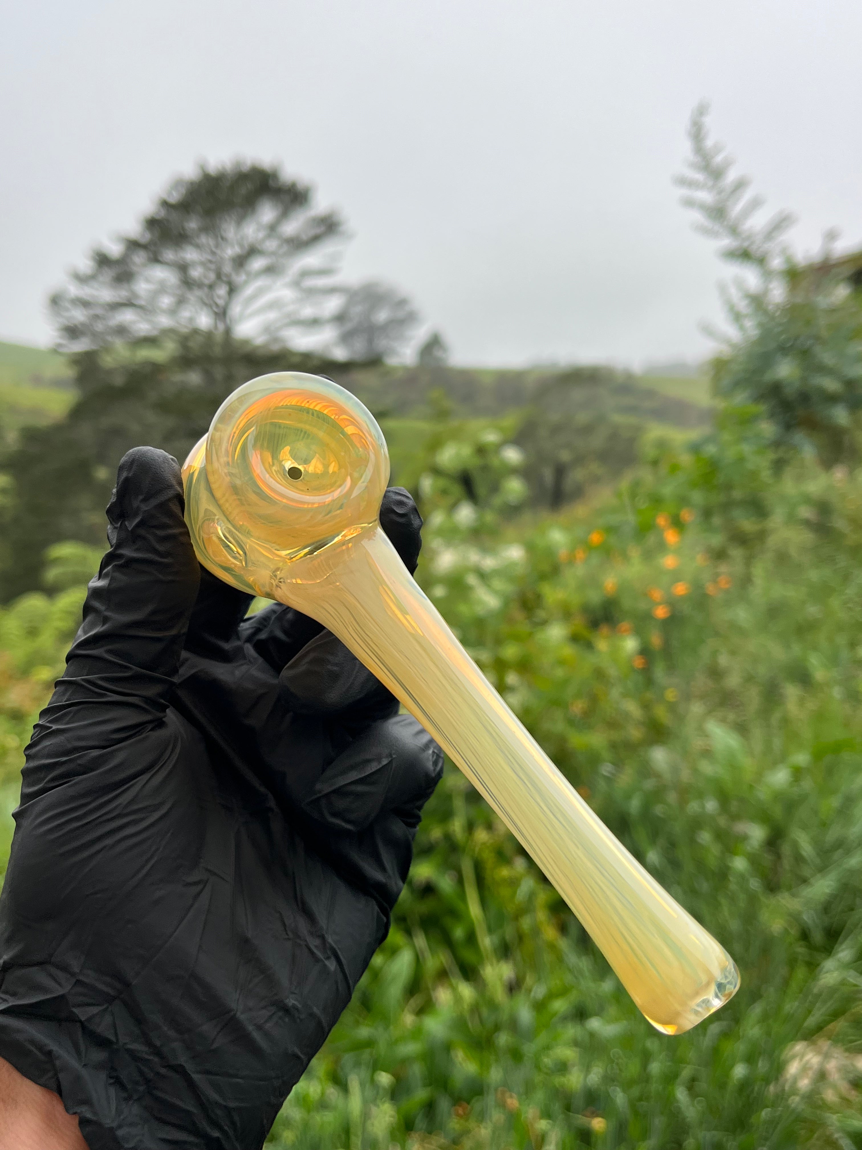 Jargo Glass Hammer - Fine Silver Fumed – Off Grid Society Aotearoa