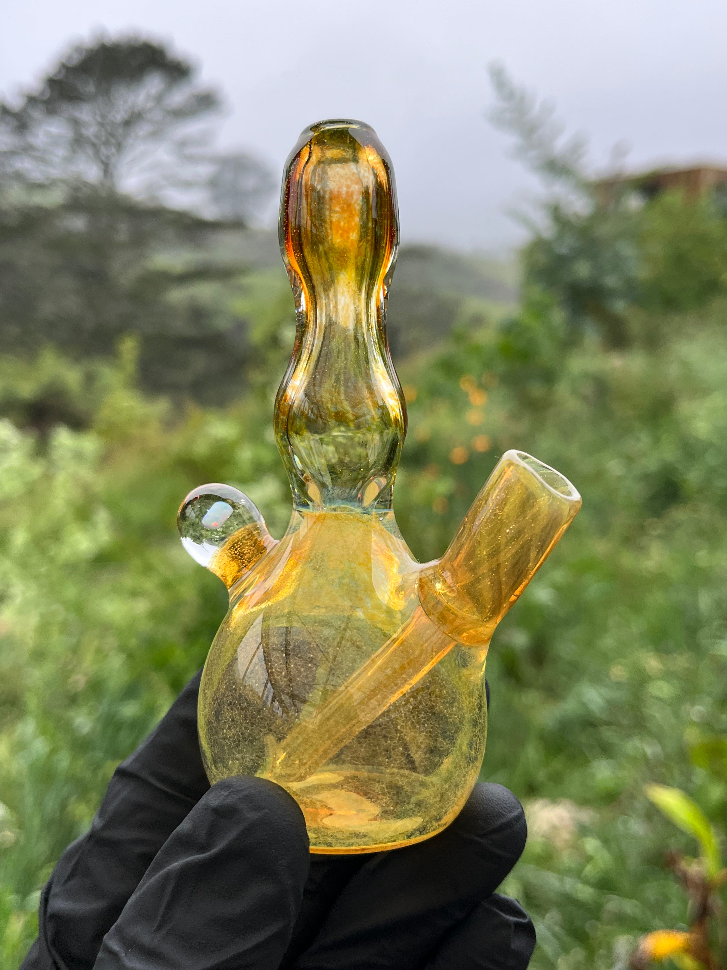 OJ Glass Mini Jammer - Amber Purple – Off Grid Society Aotearoa