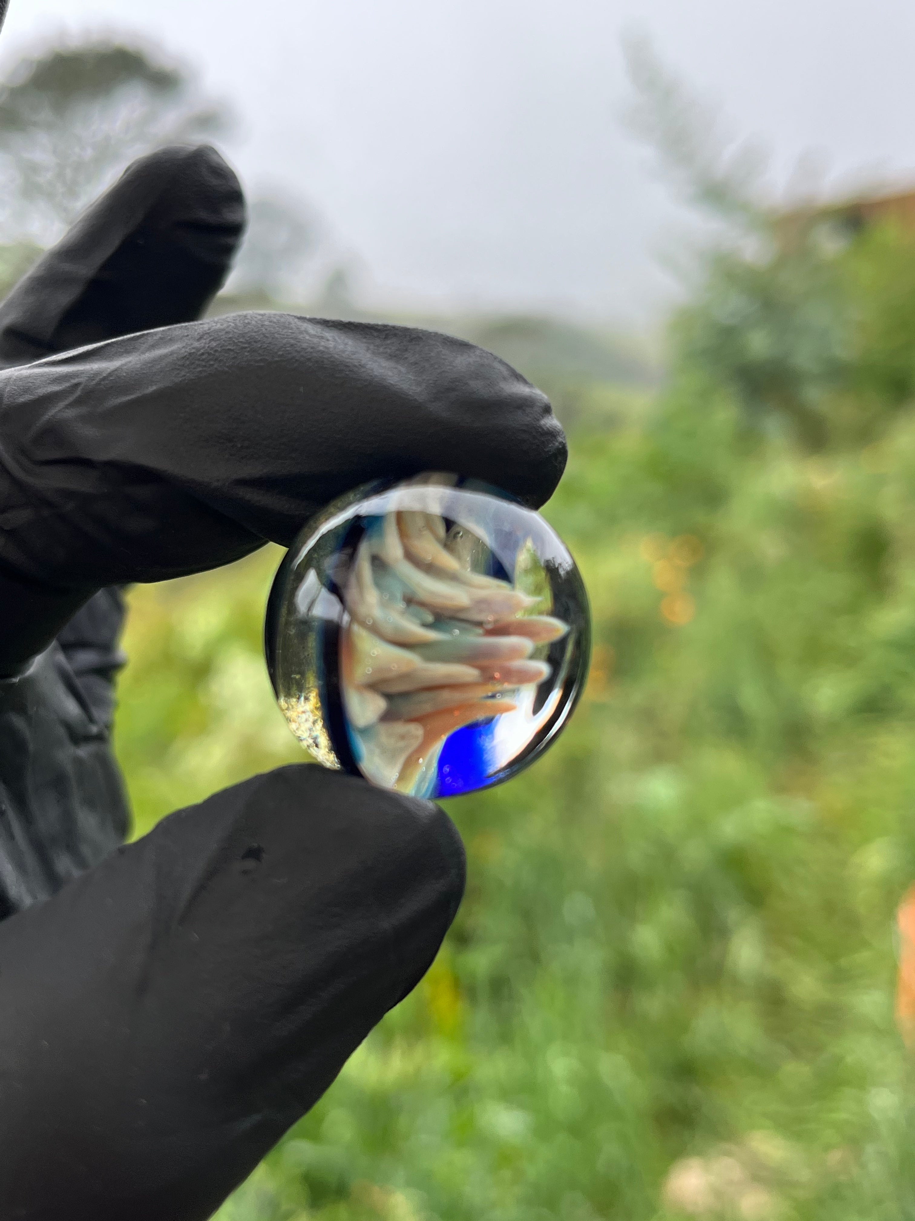 OJ Glass 25mm Marble - #1 – Off Grid Society Aotearoa