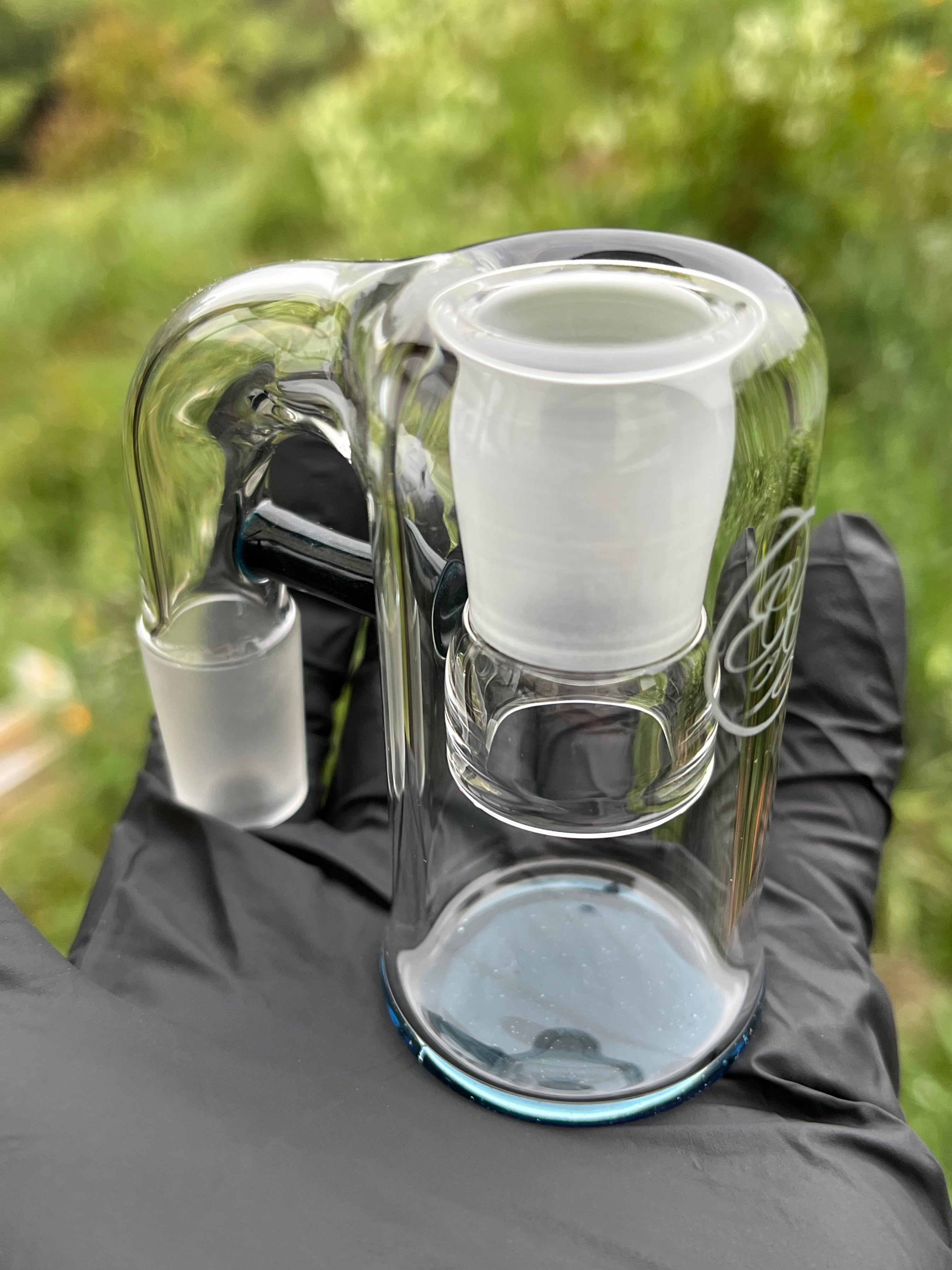 Empirical Glass Trash Can 18mm - Blue Stardust – Off Grid Society Aotearoa
