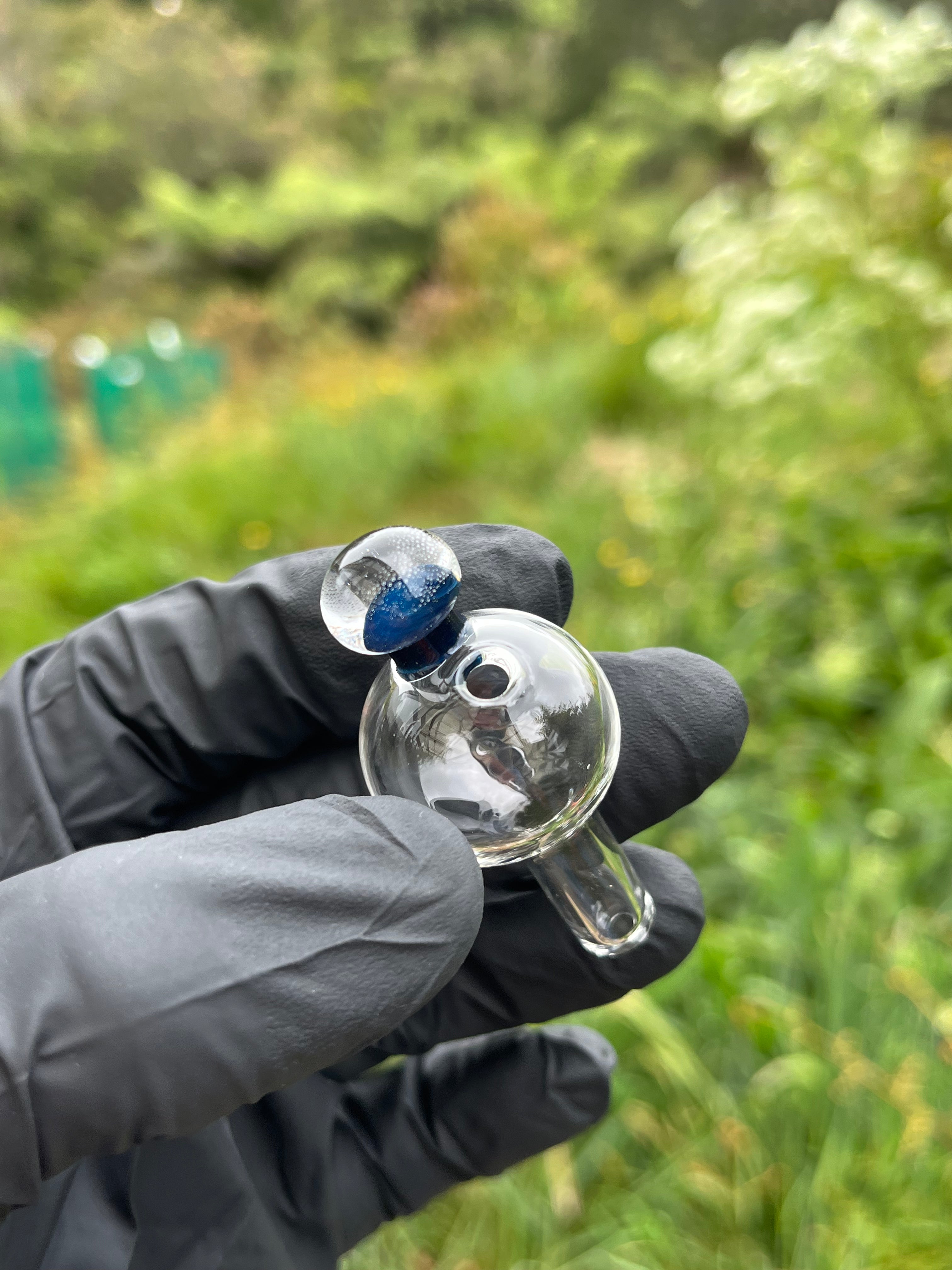 OJ Glass Bubble Cap - Blue – Off Grid Society Aotearoa