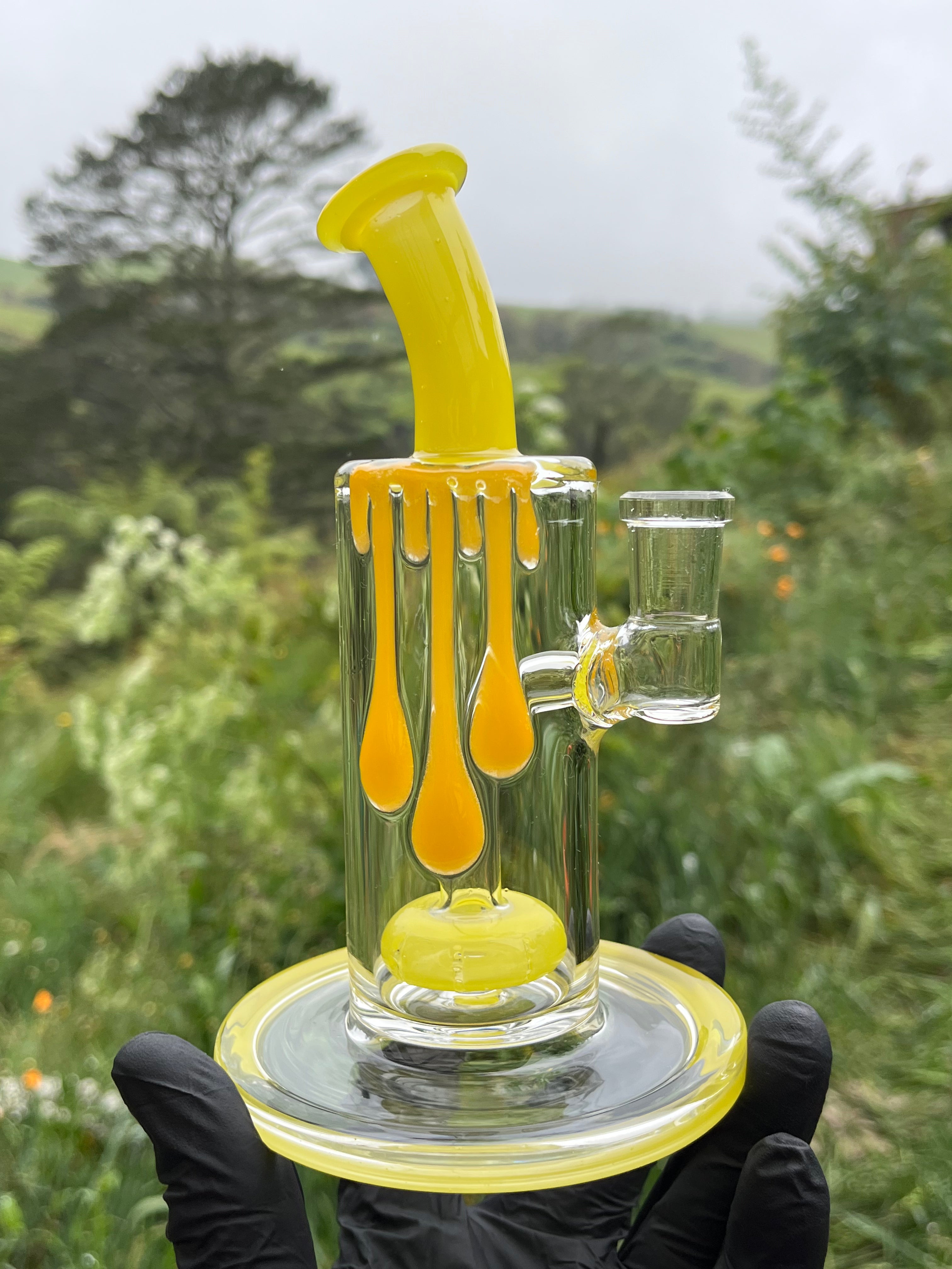 Uzzi Glass Drip Jammer Donut Perc - Banana – Off Grid Society Aotearoa